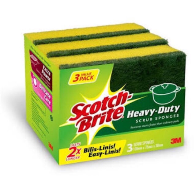 Scotch brite heavy duty sponge | Shopee Philippines