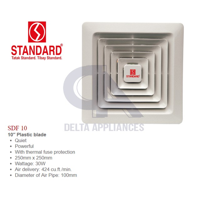 Standard Duct Fan Exhaust Fan SDF 8 SDF 10 Duct Fan 8" 10" Powerful ...