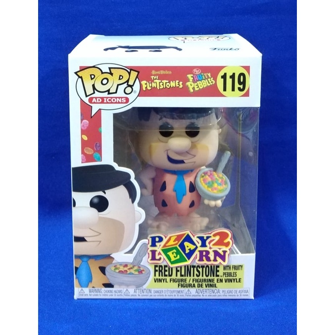 Funko Pop Flintstones 119 Fred Flintstone With Fruity Pebbles