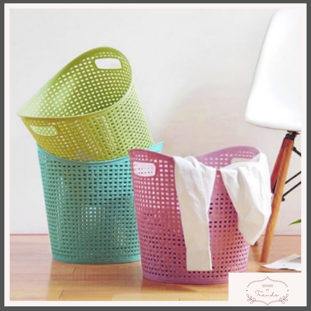Small Colored Rattan Laundry Basket / Basket/ Storage | Shopee Philippines