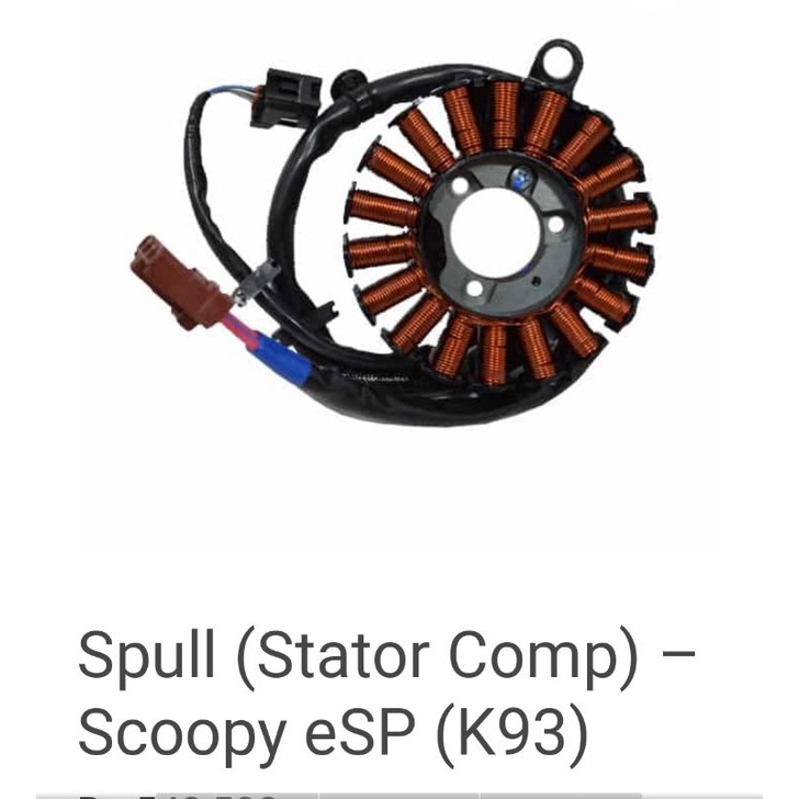 Stator comp spull pulser acg starter spuel assy k93 scoopy esp 2017 to ...