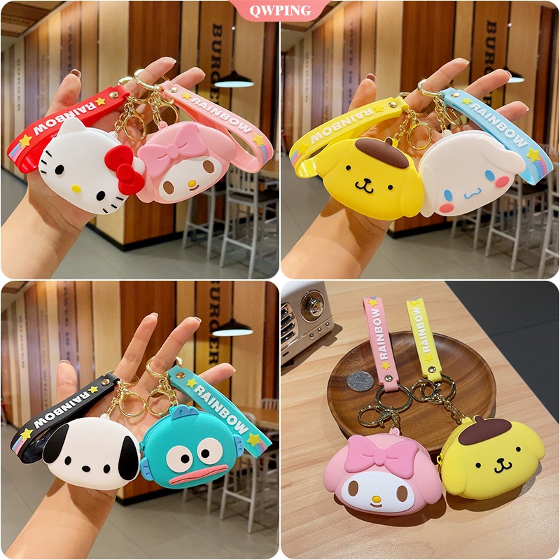 Silicone Coin Purse Cinnamon Dog Melody Multifunctional Keychain ...