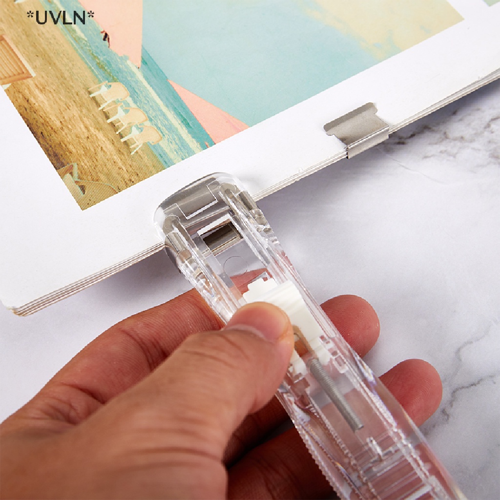 [[UVLN]] Hand Paper Clipper Metal Stapler Paper Clips For Document ...