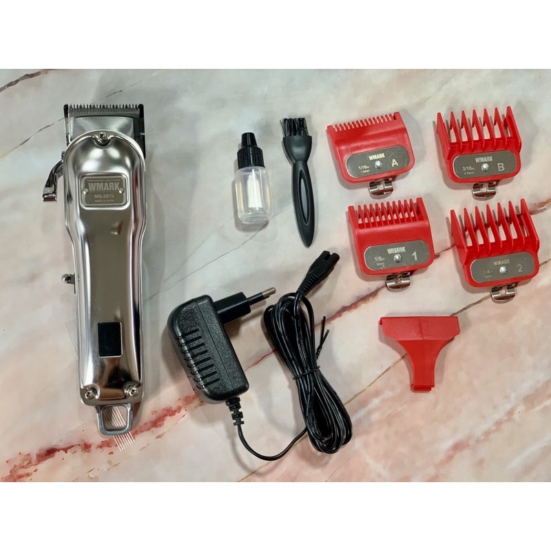 WMARK PROFESSIONAL HAIR CLIPPER ALL METAL DIGITAL CORDLESS CLIPPER ...