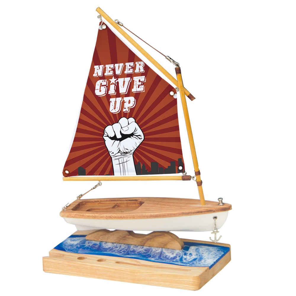 Lucky C200 boat model gift.T7 from composite and natural wood from ...