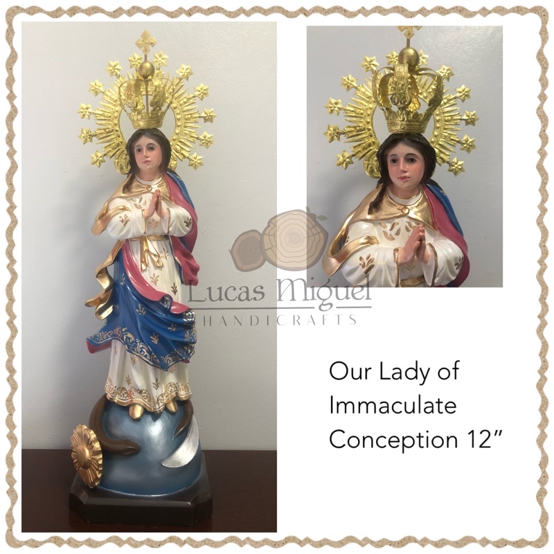 Our Lady of Immaculate Conception 12” | Shopee Philippines