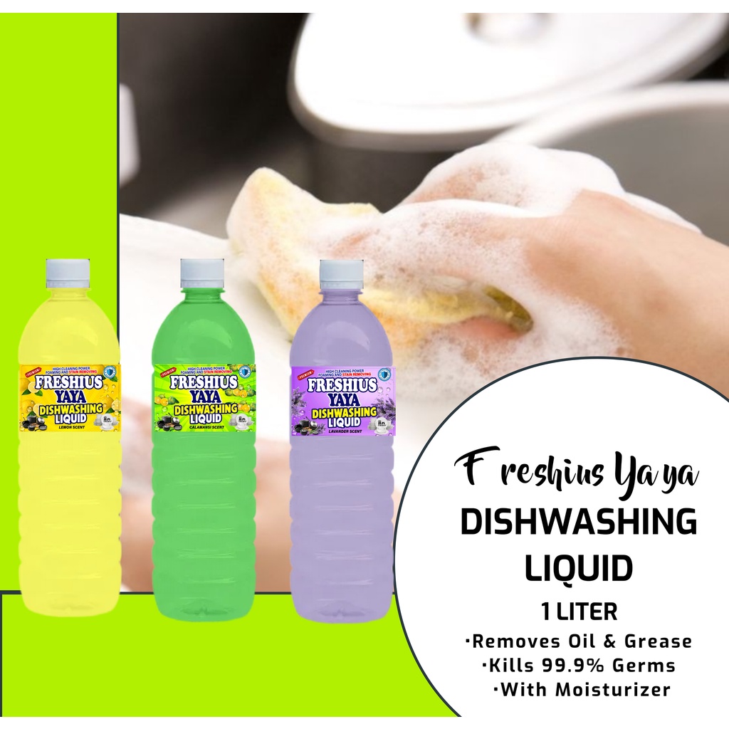 Freshius Yaya Dishwashing Liquid 1 Liter | Shopee Philippines