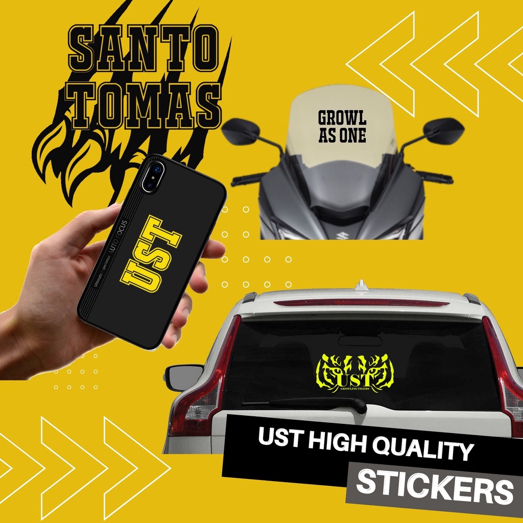 UST (University of Santo Tomas) Stickers for Cellphone, Laptop, Motor ...
