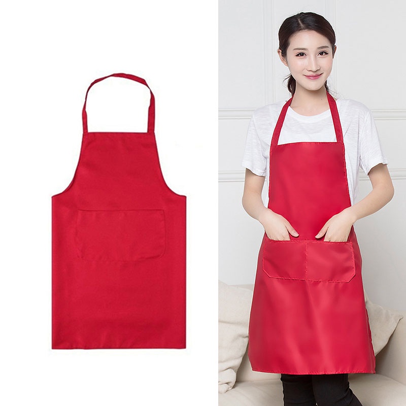 Washable Apron Hang Neck Apron Kitchen Apron Coffee Shop Fashion Apron ...