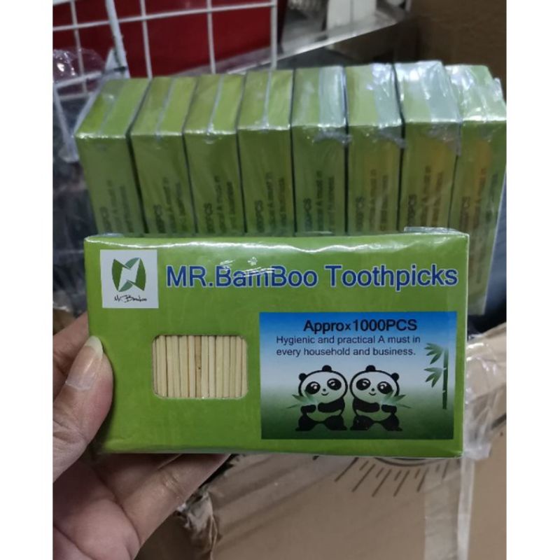 Mr. Bamboo Toothpick 1000pcs per box Mr. Bamboo Toothpick 32g ...