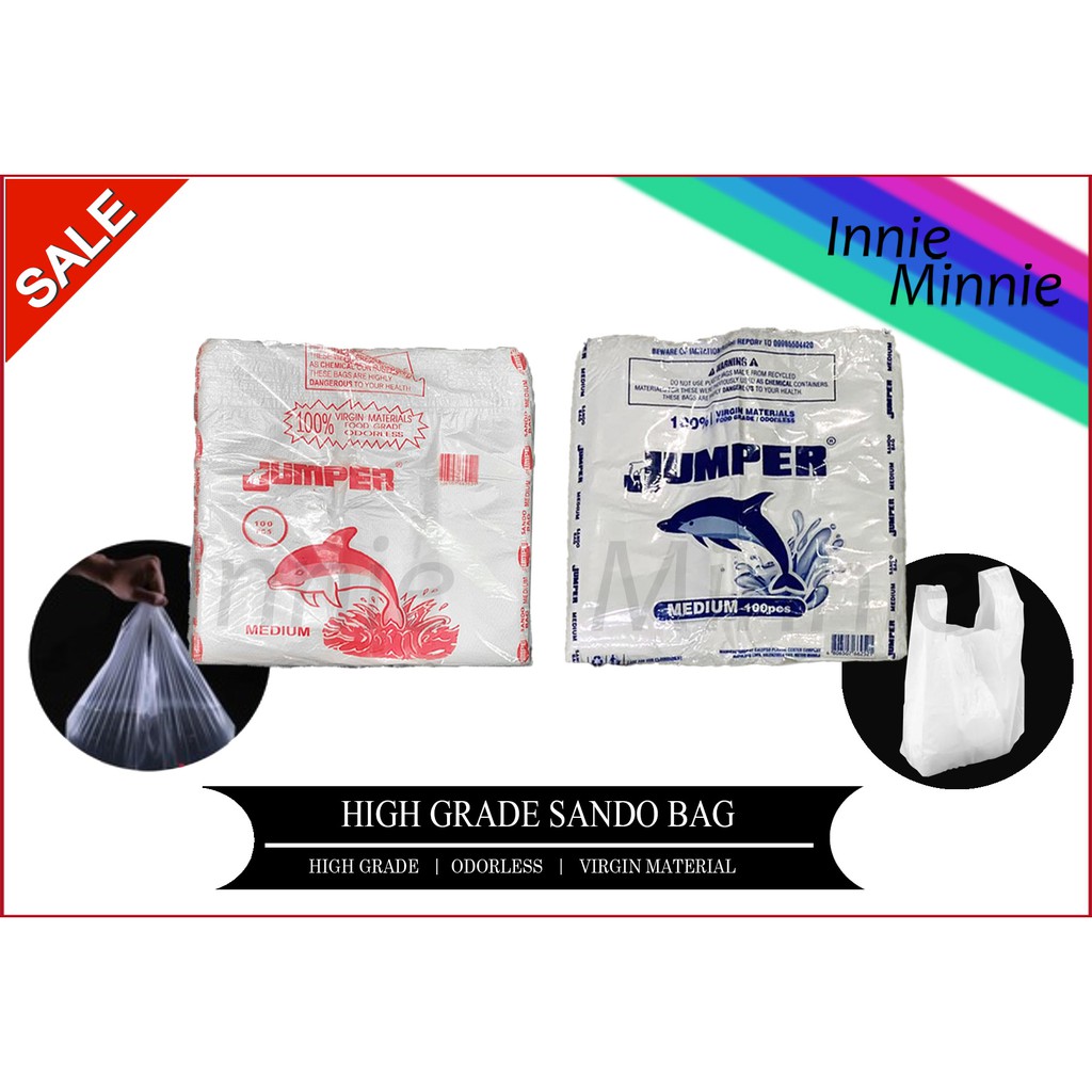 Sando Bag White & Transparent Mini Tiny Medium Large XL | Shopee ...