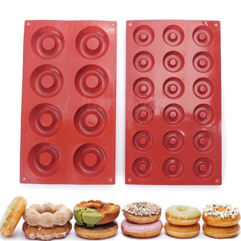 8/18 Cavity Silicone Mini Donuts Mold Chocolate Biscuit Cake Cupcake ...