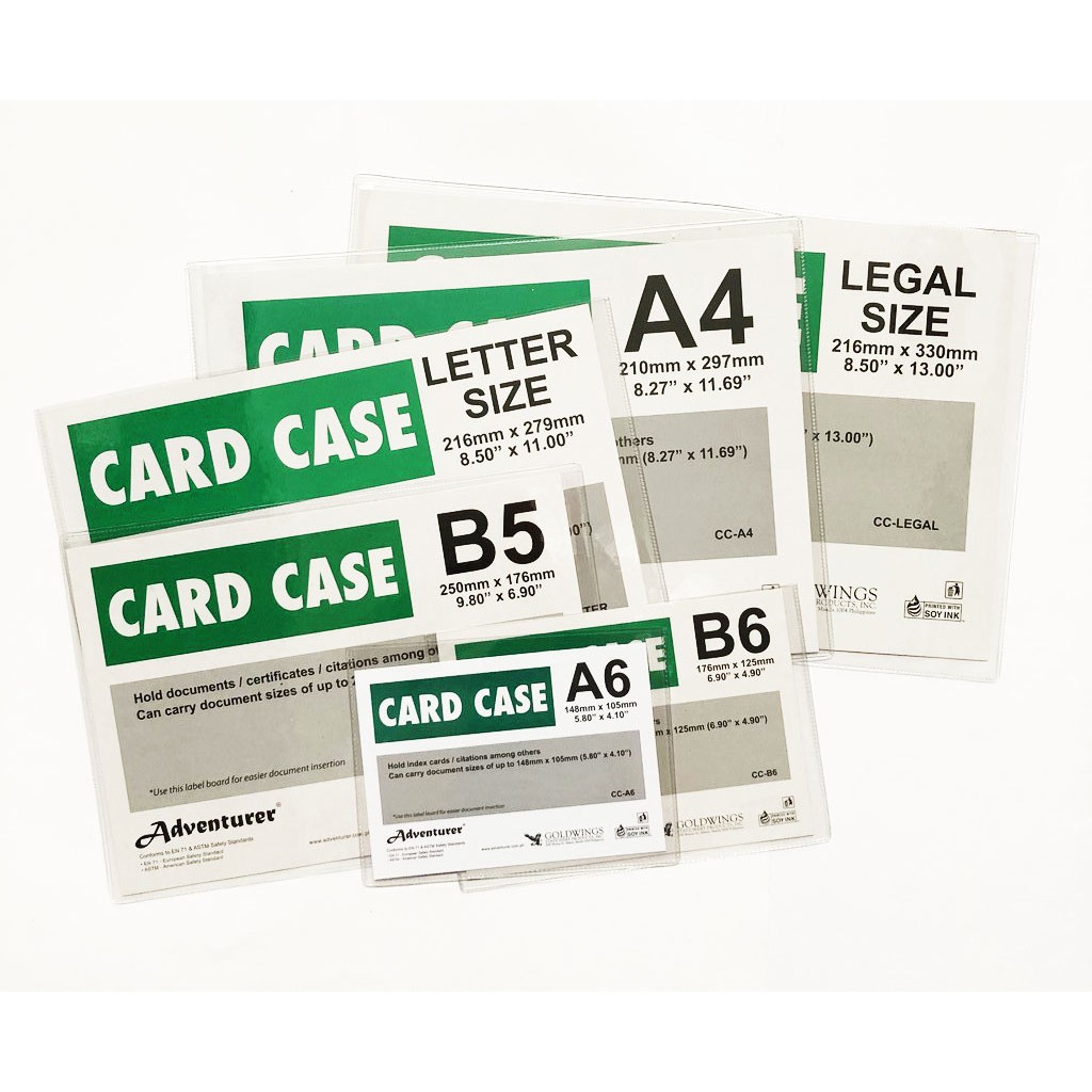3 Pcs Card Case Holder Size A4 (8.27 x 11.69) | Shopee Philippines