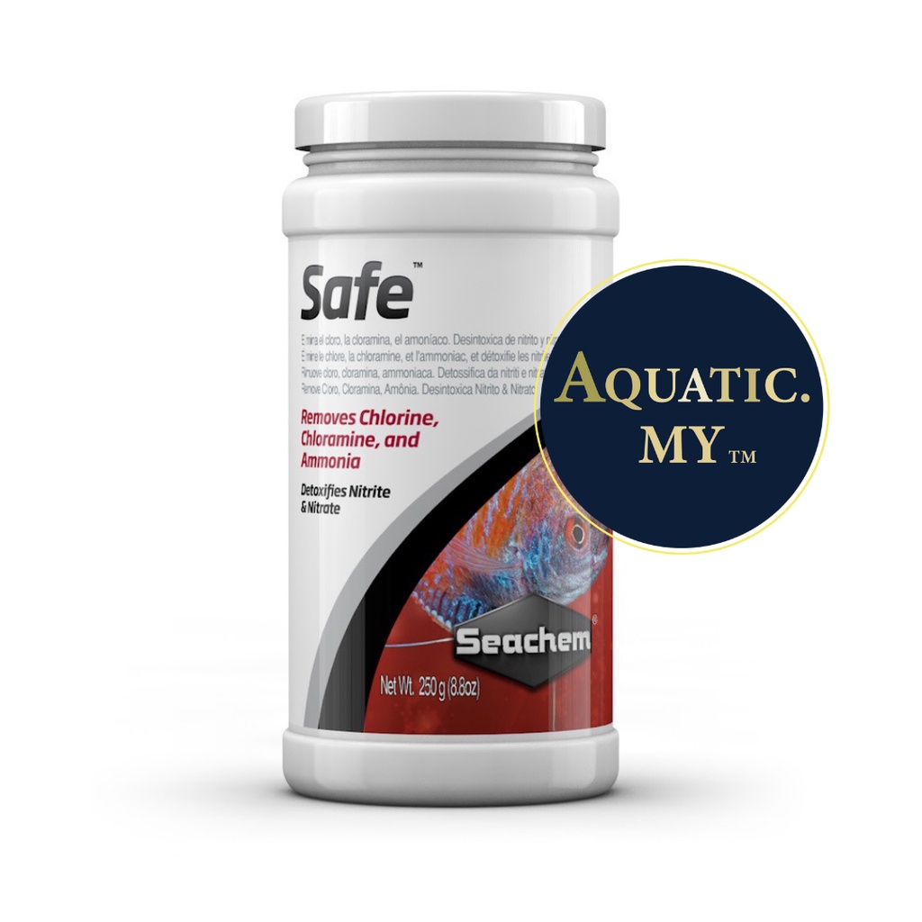 Seachem Safe 250g (Removes Chlorine,Chloramine, And Ammonia) | Shopee ...
