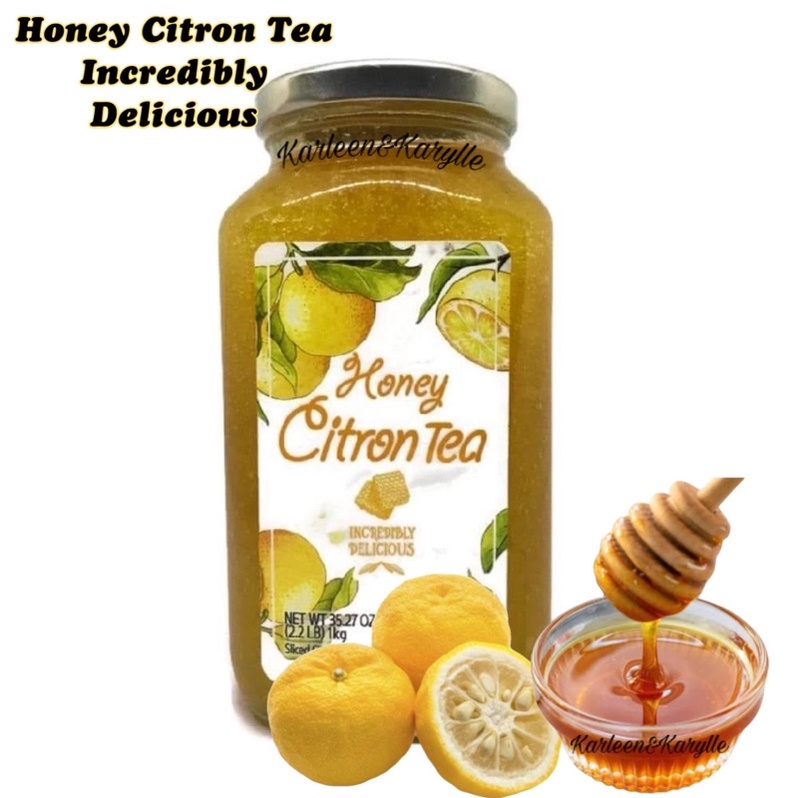 Honey Citron Tea, Honey Citron & Ginger Tea serve with Hot and Cold ...