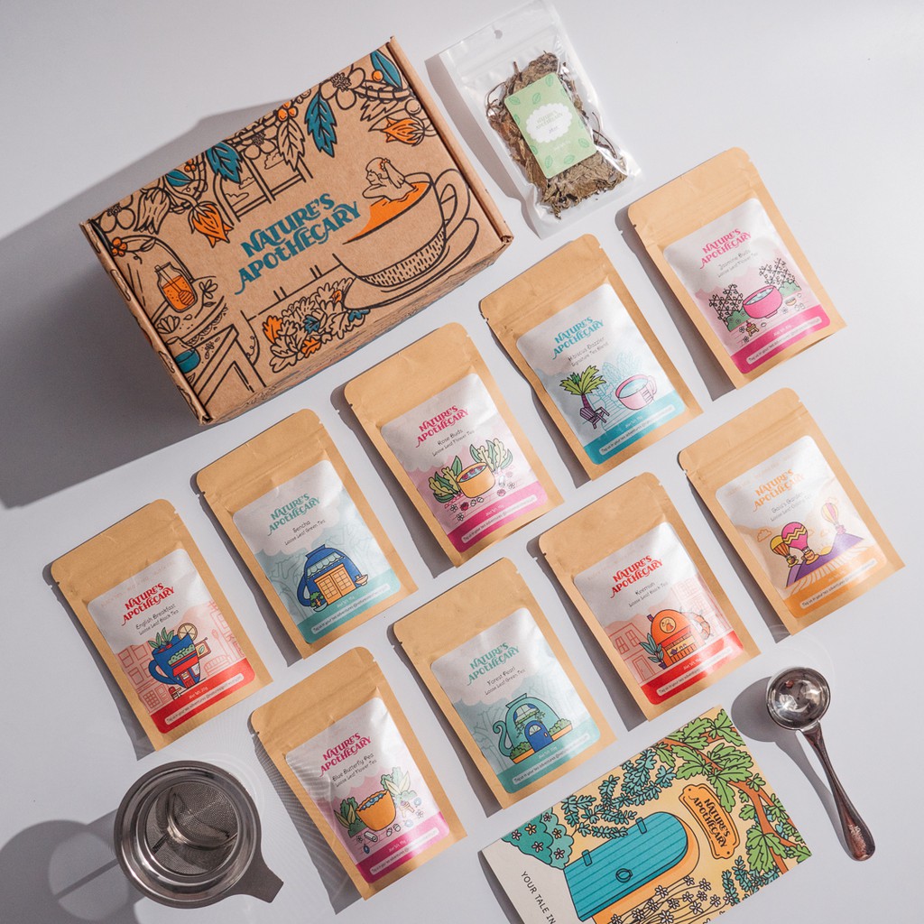 Loose Leaf Tea Starter Kit (Green Tea, Black Tea, Oolong Tea, Flower ...