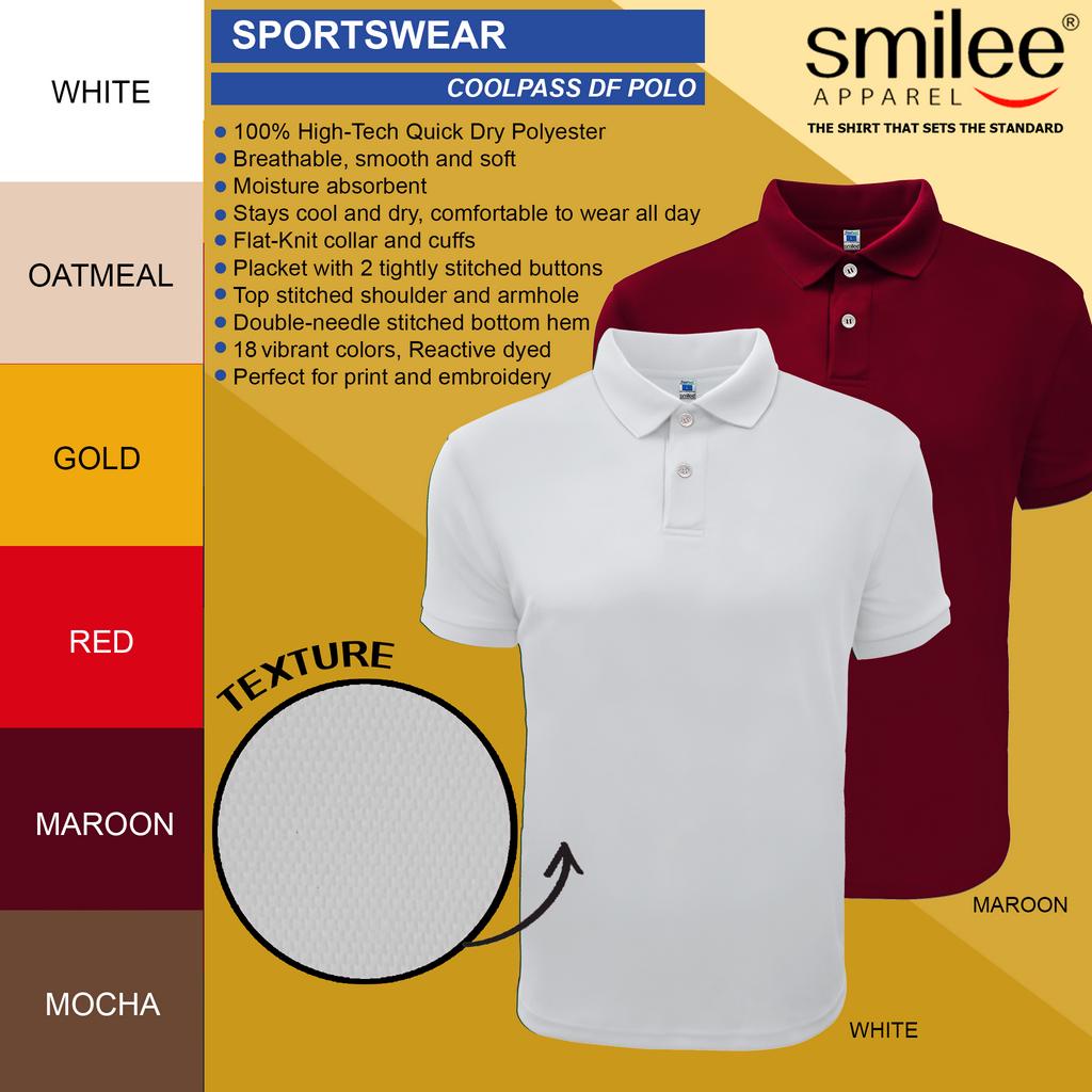 Smilee Apparel Drifit Coolpass DF Polo Shirt 1 | Shopee Philippines