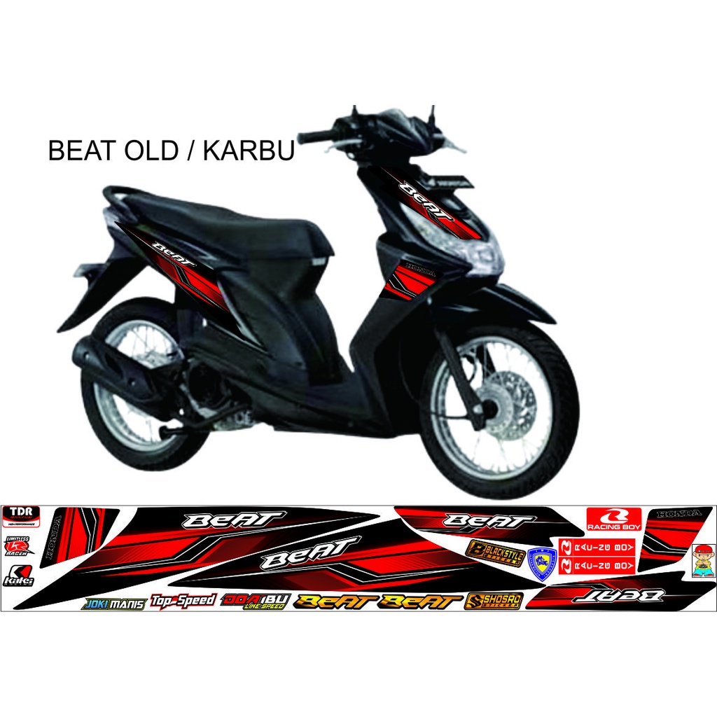 Pole LIS MOTIF DECAL STICKER CUSTOM MOTOR MATIC HONDA BEAT Carburetor ...