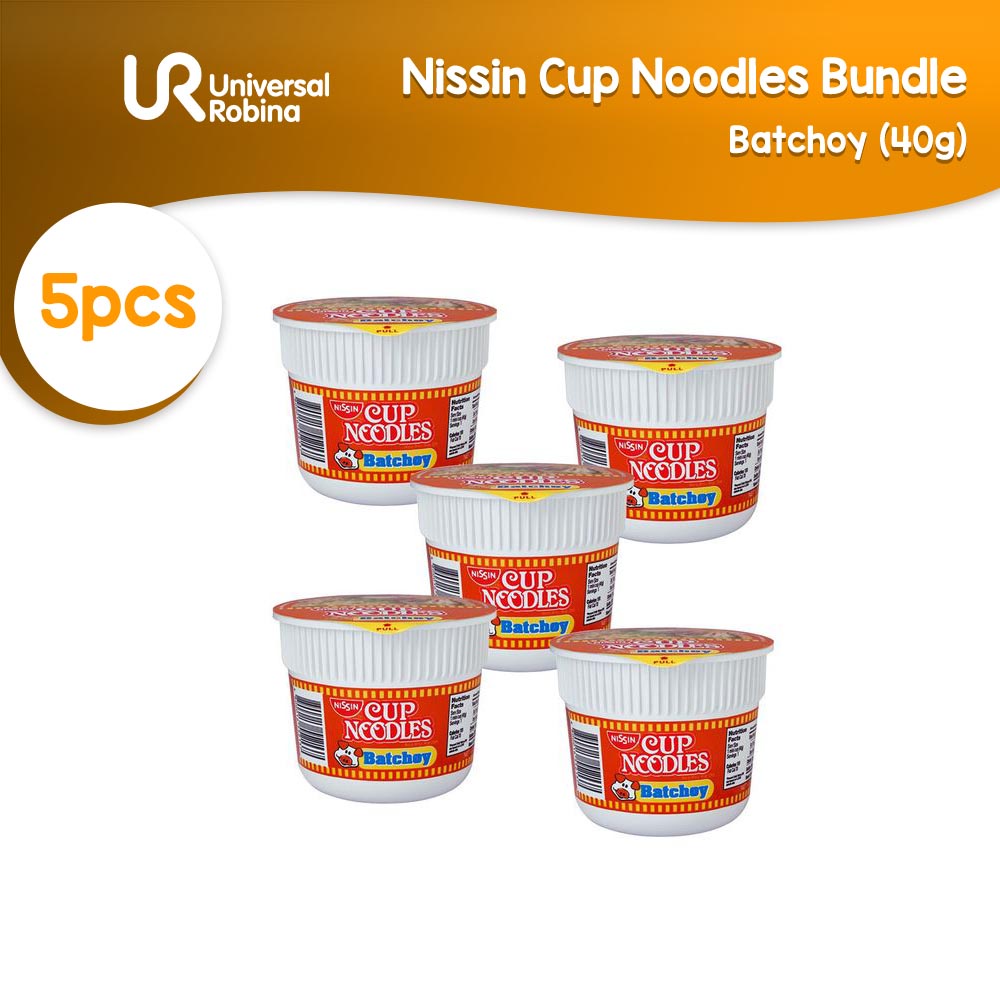 5 x Nissin Cup Noodles Mini Batchoy (40g) | Shopee Philippines