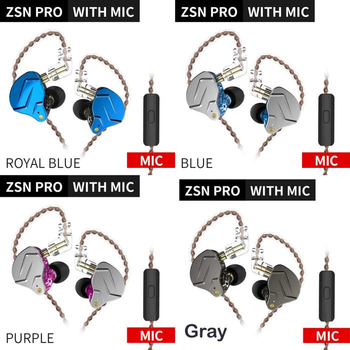 Earphones | Knowledge Zenith Kz Zsn Pro Hybrid Earphones For Dual ...