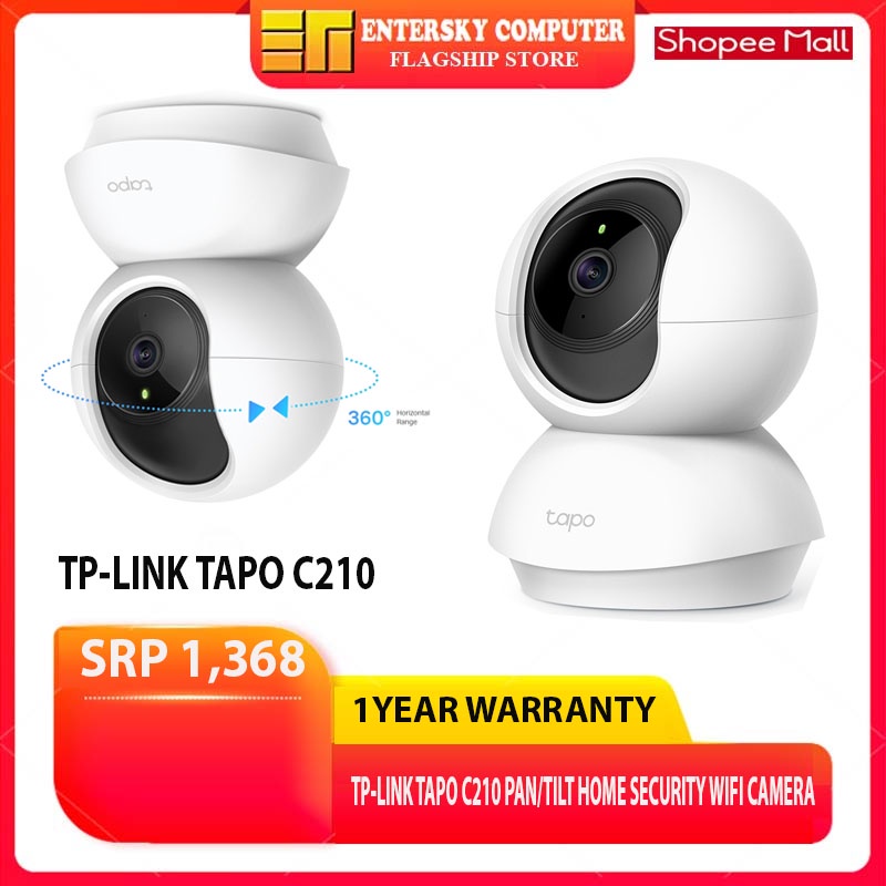 Tapo C210 Pan/Tilt Home Security Wi-Fi Camera With Micro SD | Shopee ...