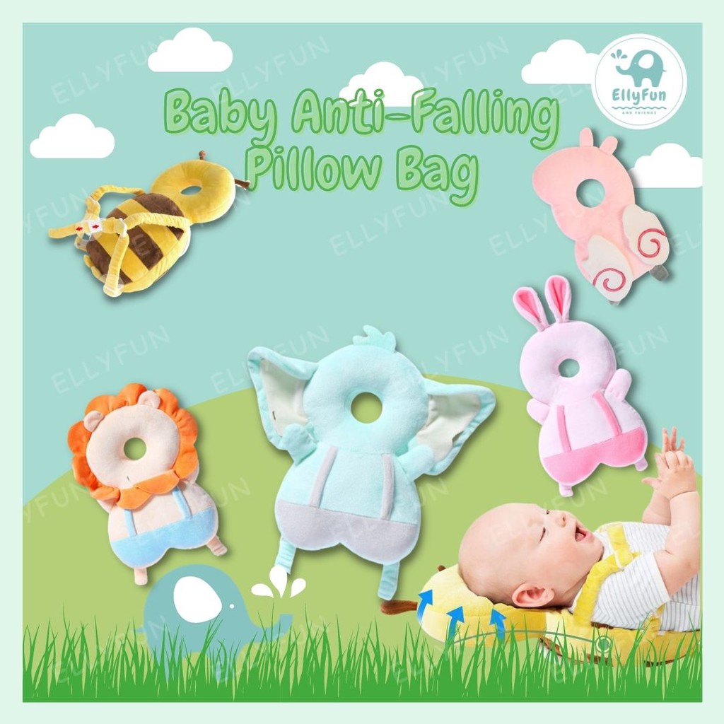 ELLYFUN Cute Baby Walking Anti Falling Pillow bag Toddler Head ...
