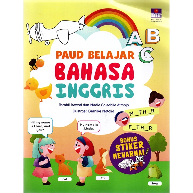 Gramedia Banjarbaru - PAUD LEARNING ENGLISH (BONUS BIP COLORING STICKER ...