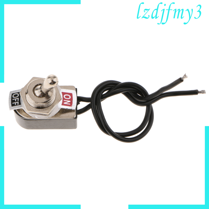 Heavy Duty Rocker Toggle Switch 6A/125V 3A/250V ON/OFF Switch Metal ...
