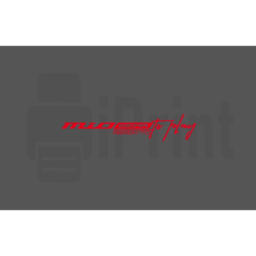 Yamaha Mio Gear Sticker - Gear Decals, Cut Out Sticker, Waterproof ...