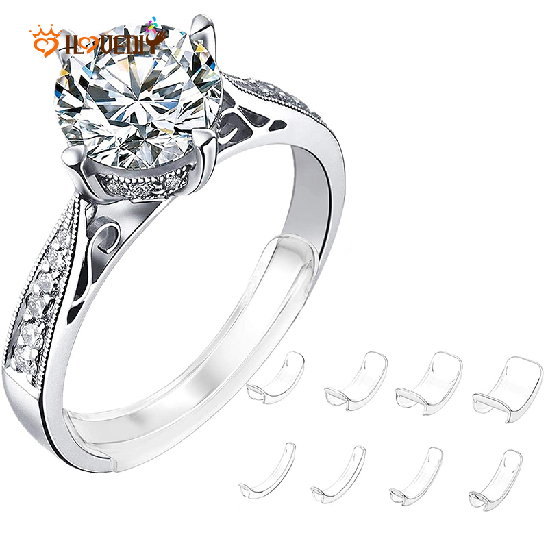 8 Piece Set / Ring Size Adjuster for Loose Rings / Invisible Clear Ring ...