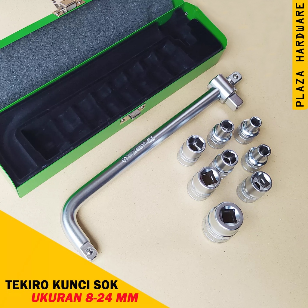 Tekiro Key Socket 10 Pcs Key Size 8-24 mm Original Tin Box Cover Pay On ...