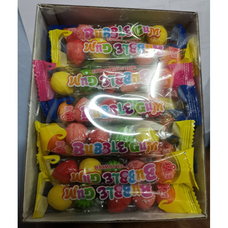 CINDY BUBBLE GUM W/SOUR POWDER 18G X 30PCS (1 BOX) | Shopee Philippines