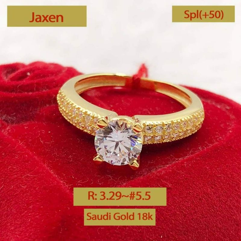 18K ENGAGEMENT RING SAUDI GOLD PAWNABLE | Shopee Philippines