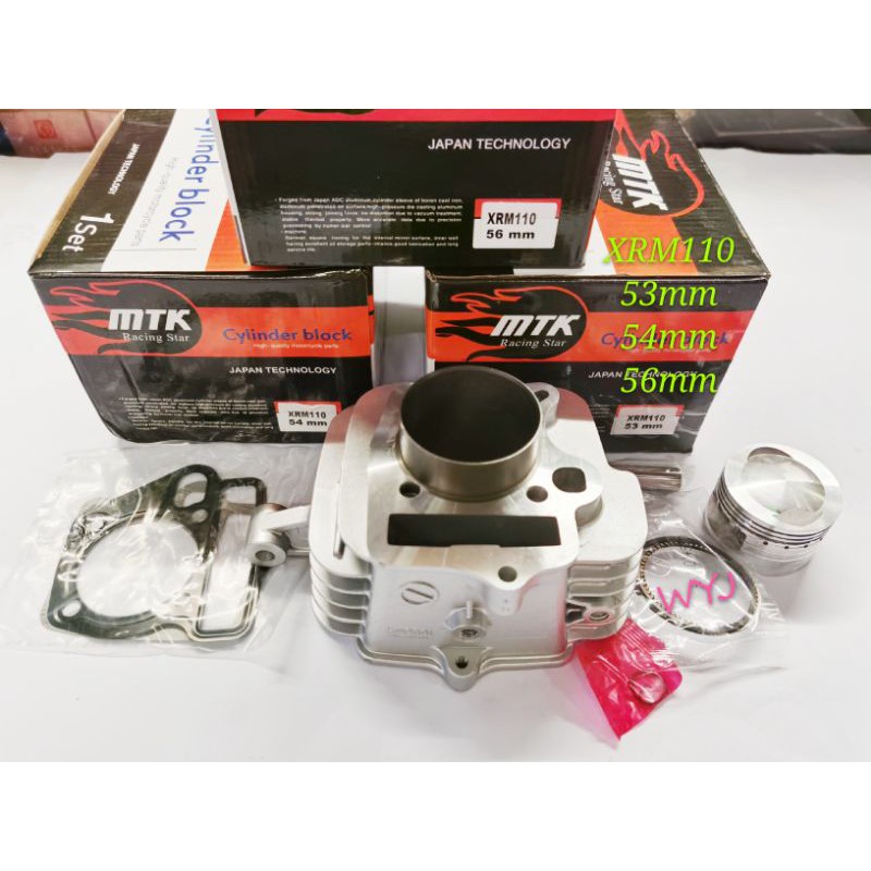 MTK cylinder block XRM 110 53MM,54MM,56MM | Shopee Philippines
