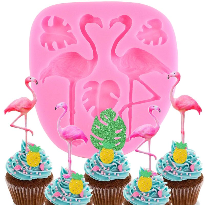 Flamingo Turtle Leaf Silicone Mold DIY Flamingo Fondant Mold Baby ...