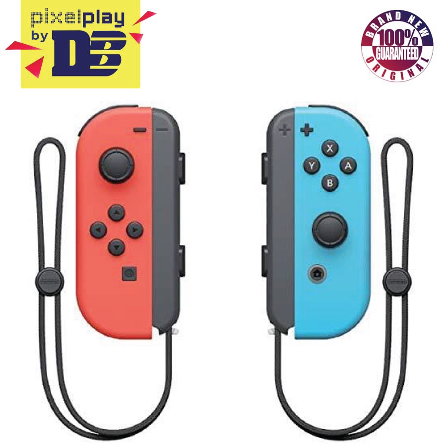 Nintendo Switch Joy-Con Controller Neon Red(L)/ Neon Blue(R) (JAP VER ...