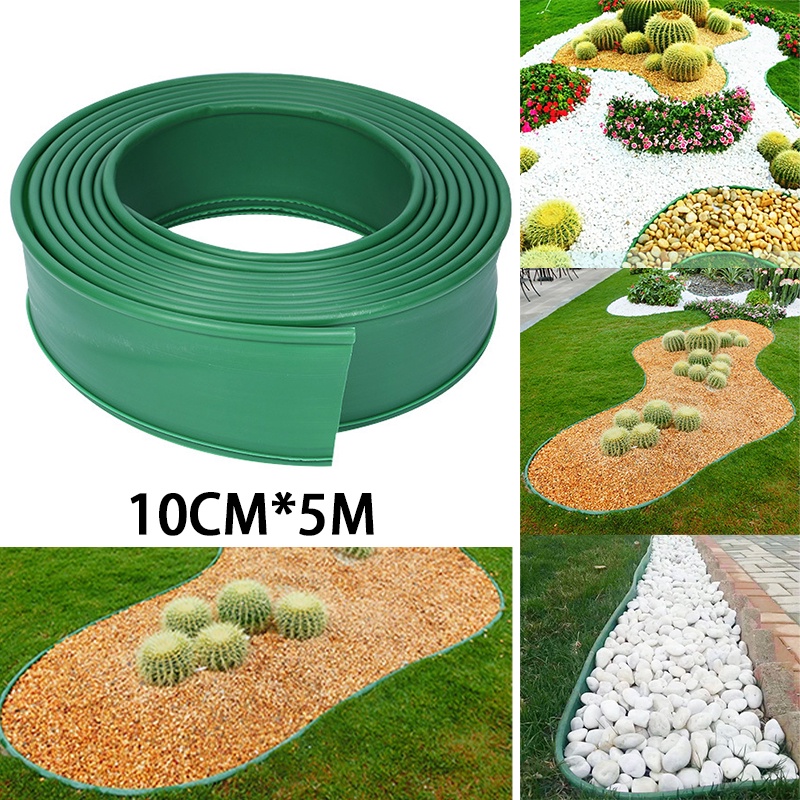5m Garden Grass Edging Fence Belt Greening Belt Lawn Stone Isolation ...