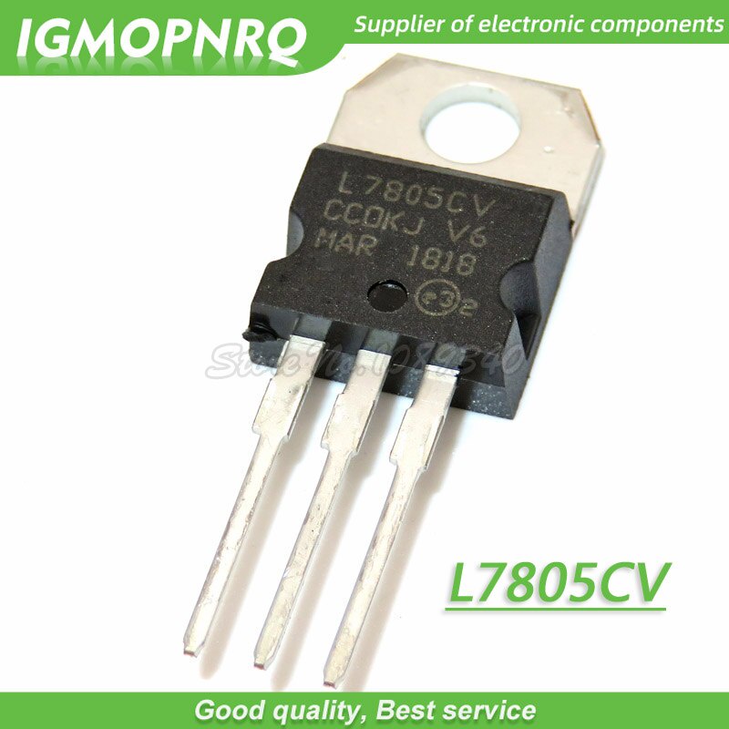 10PCS L7805CV L7805 7805 three terminal transistor voltage regulator TO-220 new original ...