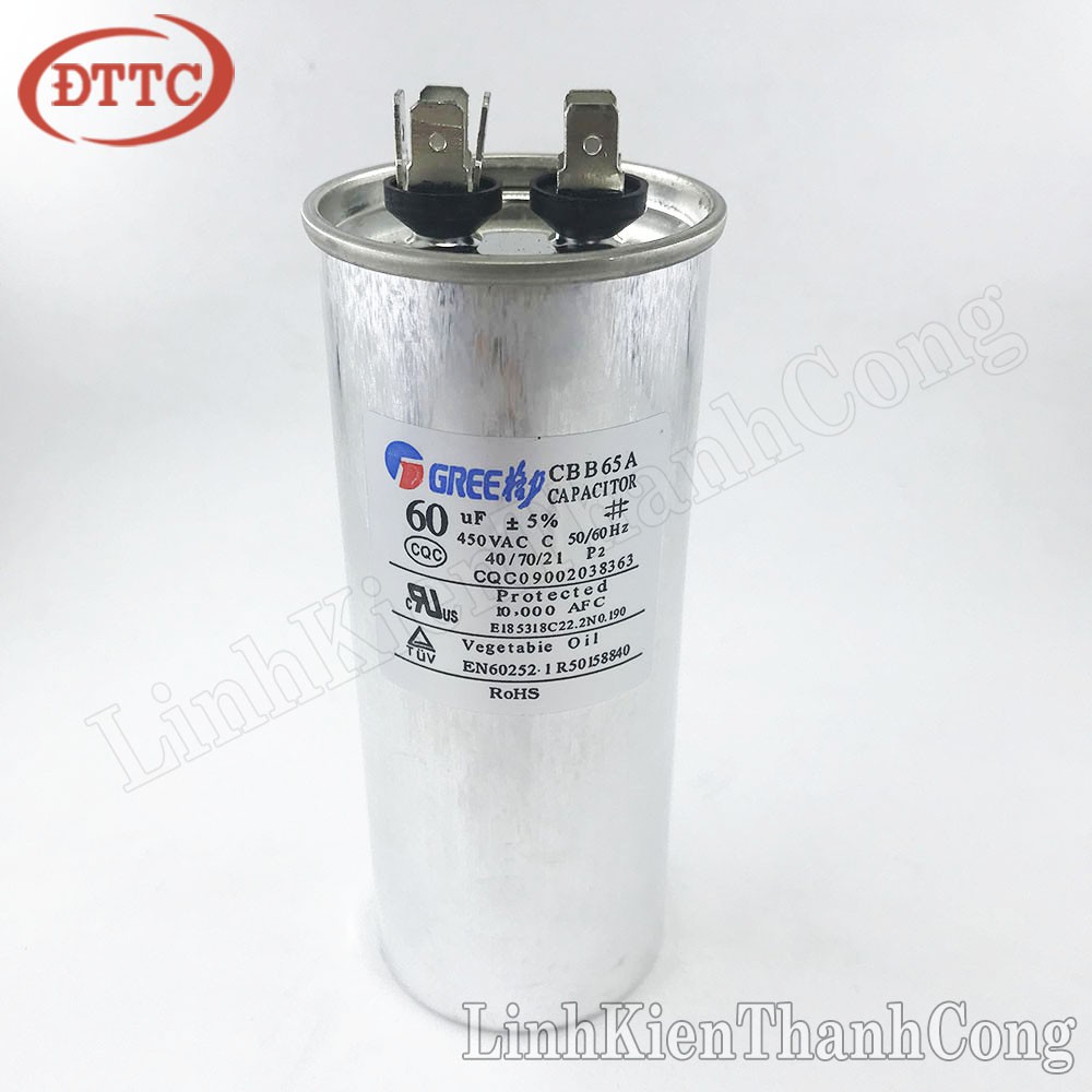 Capacitor CBB65A-1 60uF 450VAC | Shopee Philippines