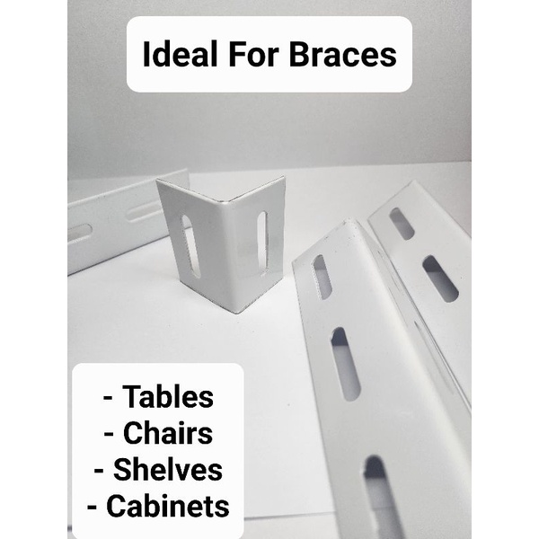 1 to 4 Holes - White Slotted Angle Bars 1.8mm | Shopee Philippines