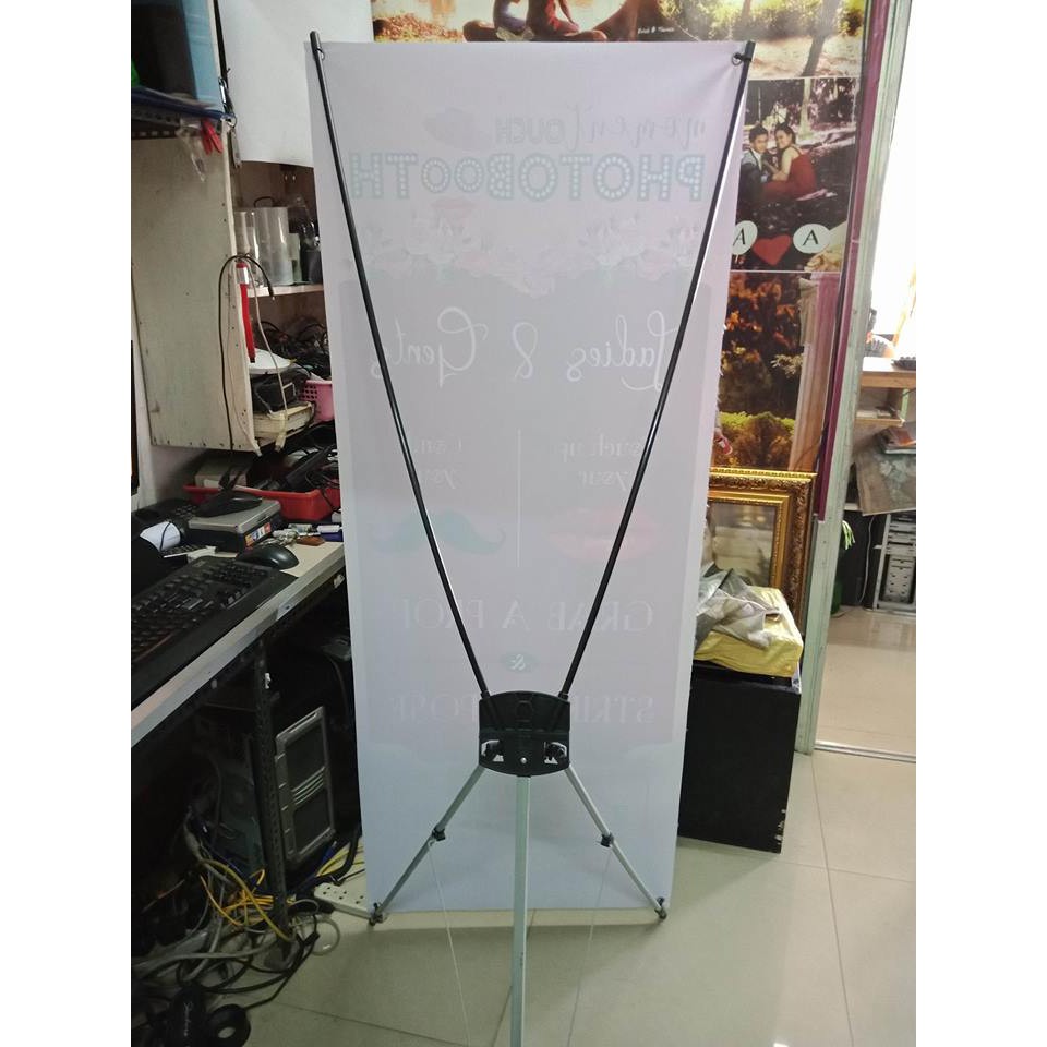 X banner Tarpaulin Stand (2x5 feet) also available with tarpaulin print ...