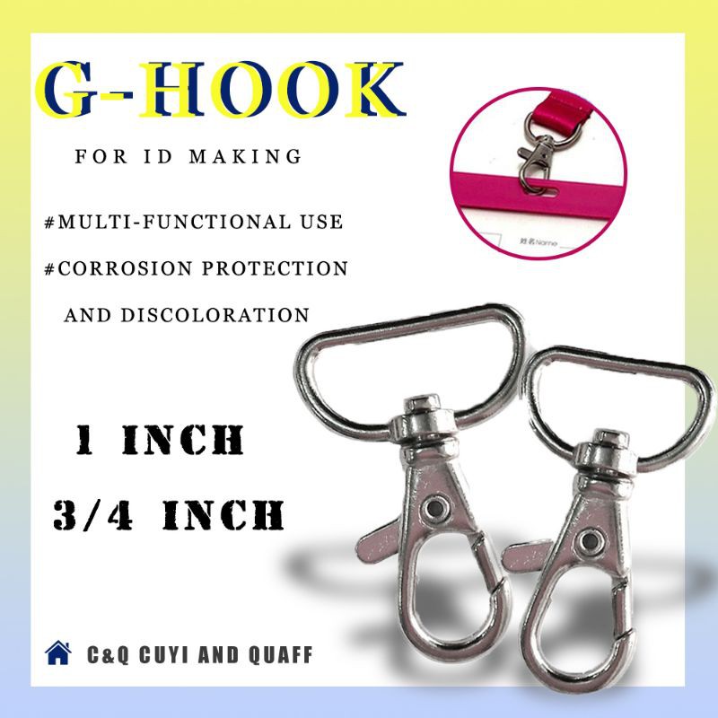 ID G-Hook 3/4inch, & 1inches-(100PCS in 1pck) | Shopee Philippines