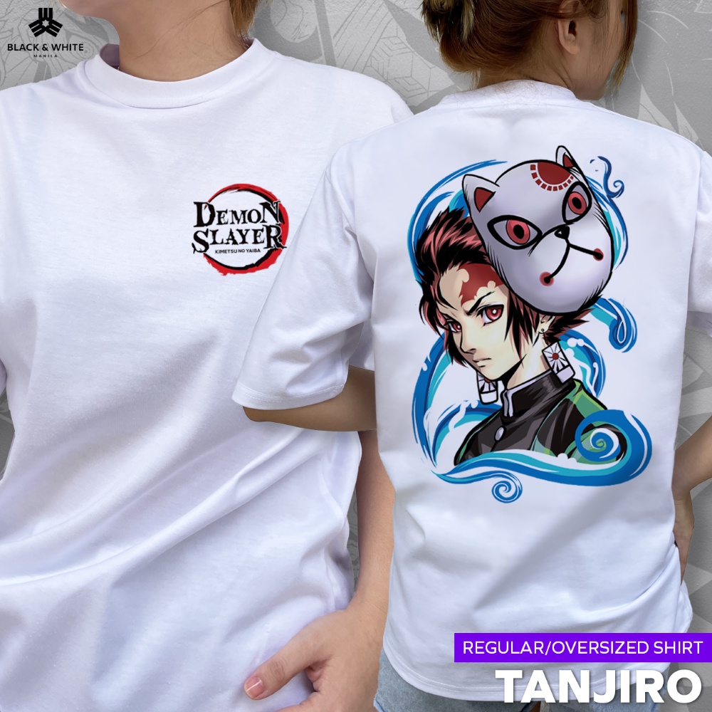 TANJIRO Regular or Oversize T-Shirt by AIZENSKYE | DEMONSLAYER Anime by ...