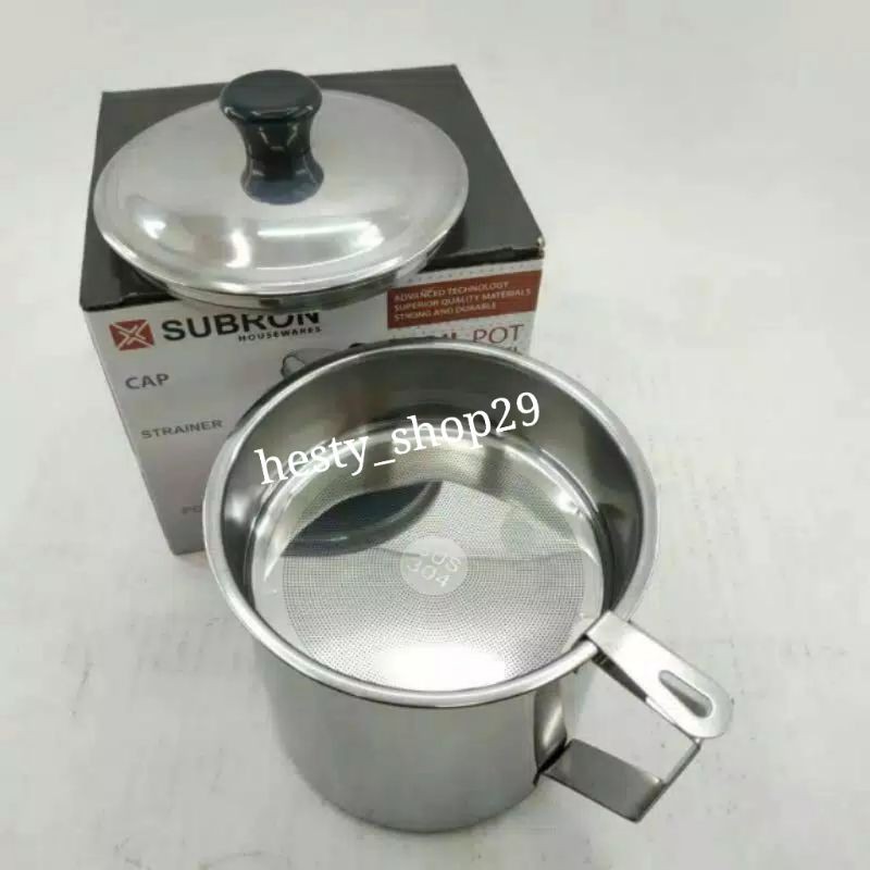 Subron Oil Pot - Filter Mug / Used Oil Filter - Used Cooking Oil Filter ...