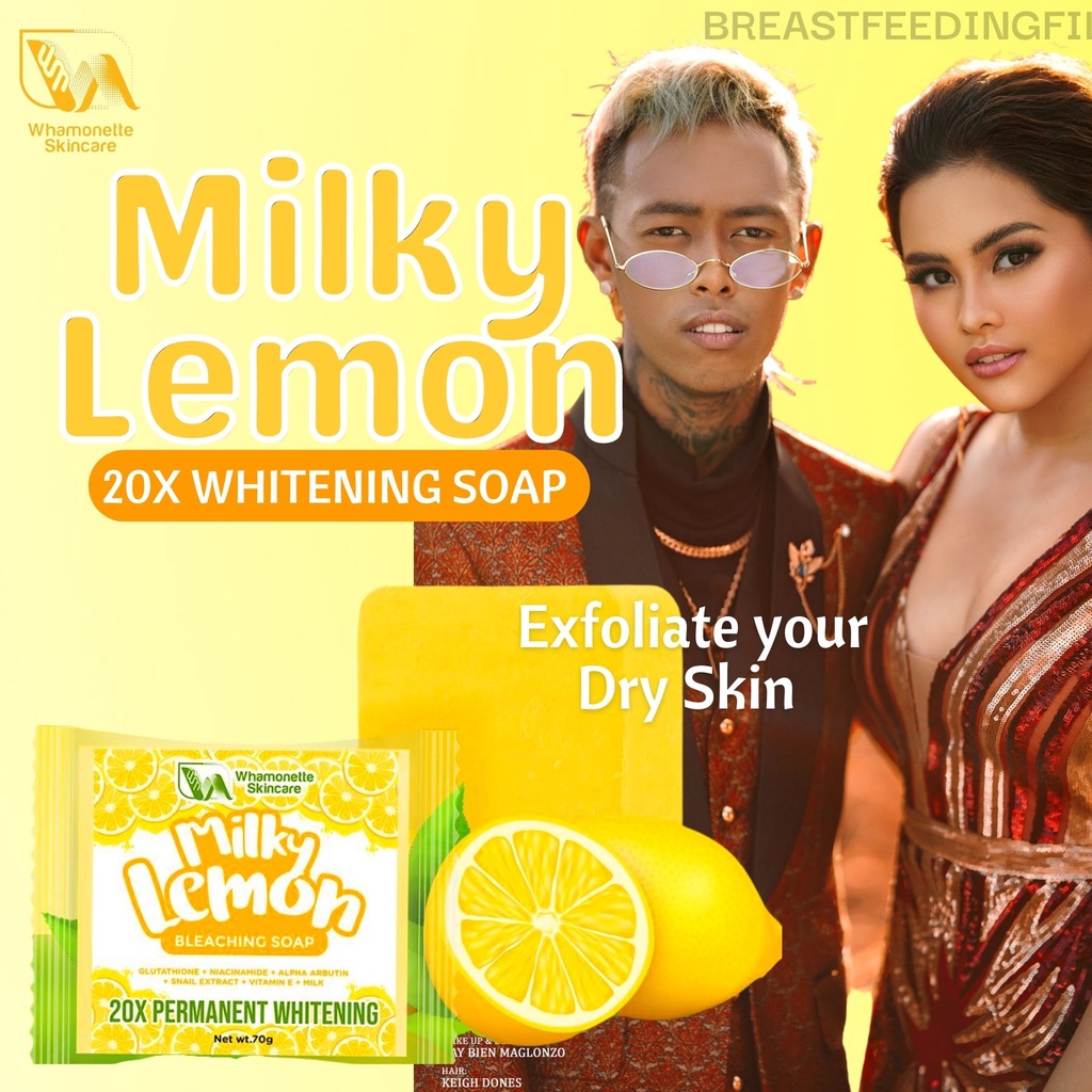 WHAMONETTE Milky Lemon Soap 70g | 20x Whitening Soap | Whamonette Skin ...