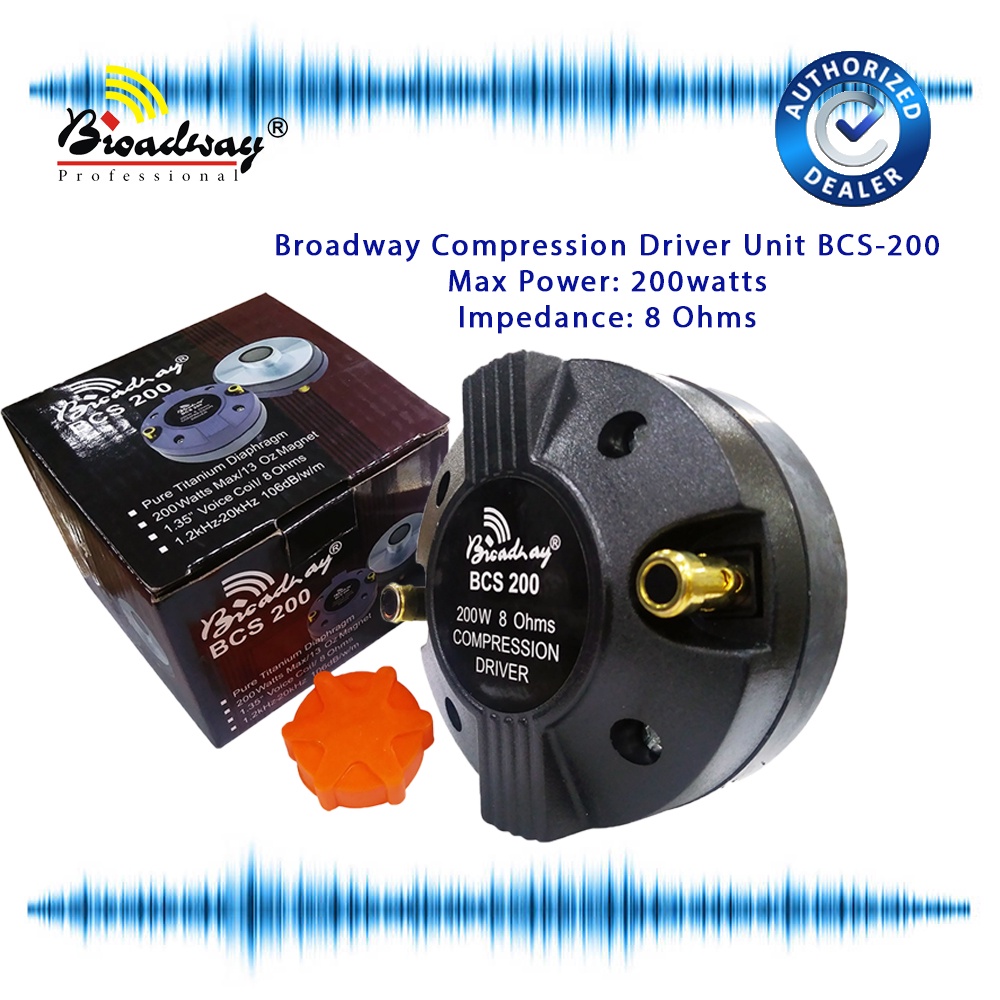 200w compression driver unit tweeter Broadway bcs-200 bcs 200 200watts ...