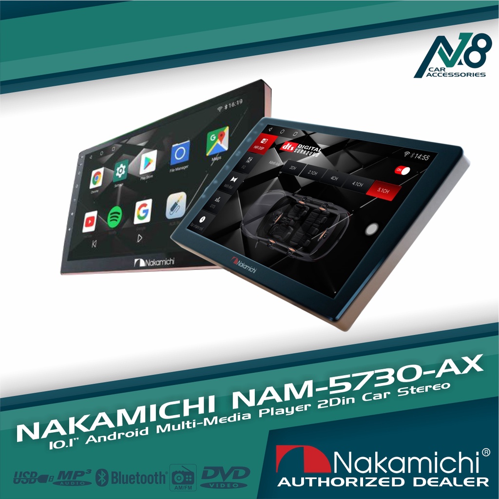 Nakamichi NAM-5730-AX Series Android Player, Apple Car Play, & Android ...