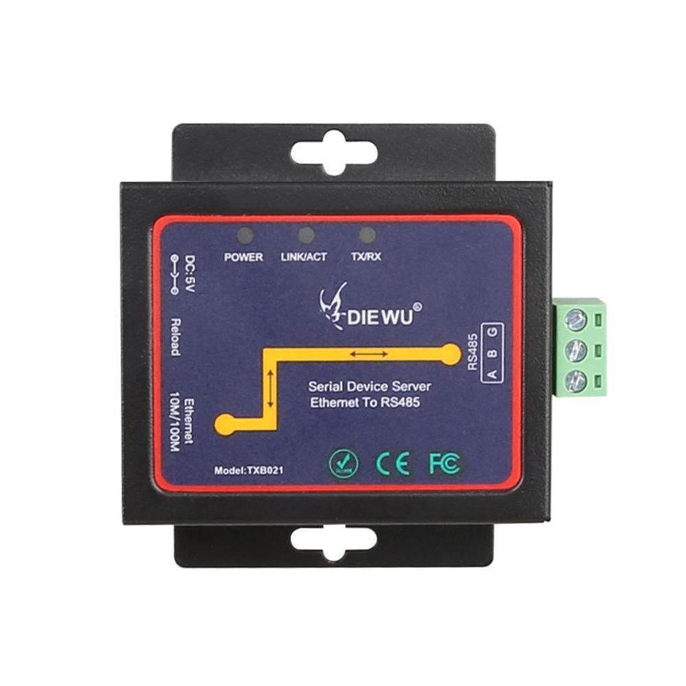 DIEWU Ethernet RJ45 to RS485 Converter Industrial Serial Device Server Ethernet adapter TCP/RTU ...