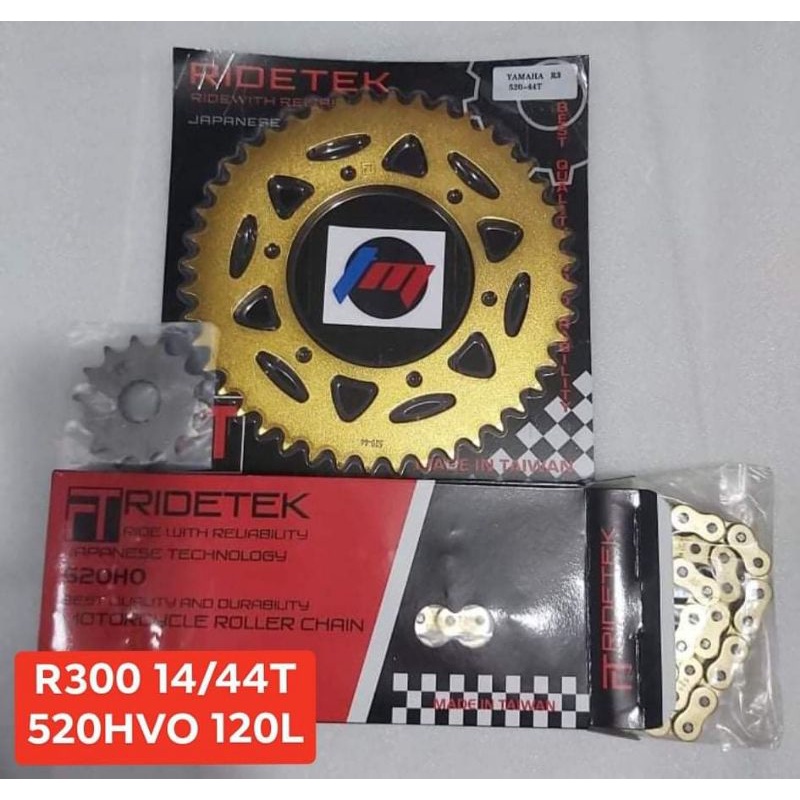 YAMAHA R300 AND MT-03 RIDETEK SPROCKET AND CHAIN SET O-RING | Shopee ...