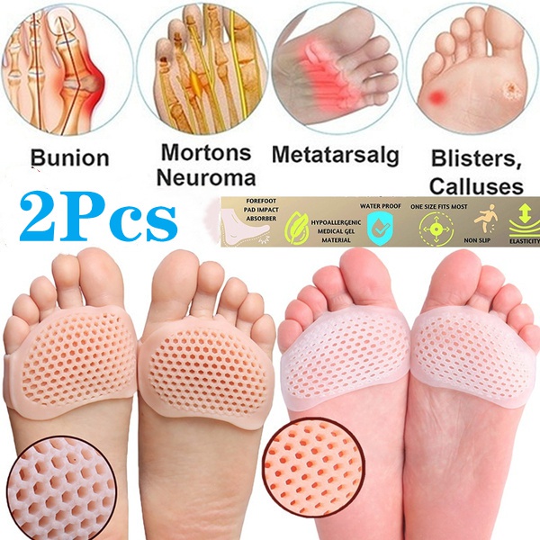 Honeycomb gel toe pad, forefoot pad protector, soft silicone shoe pad ...